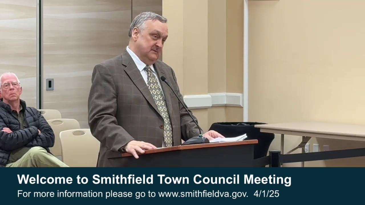 Smithfield Town Council Meeting 4/1/25 - YouTube