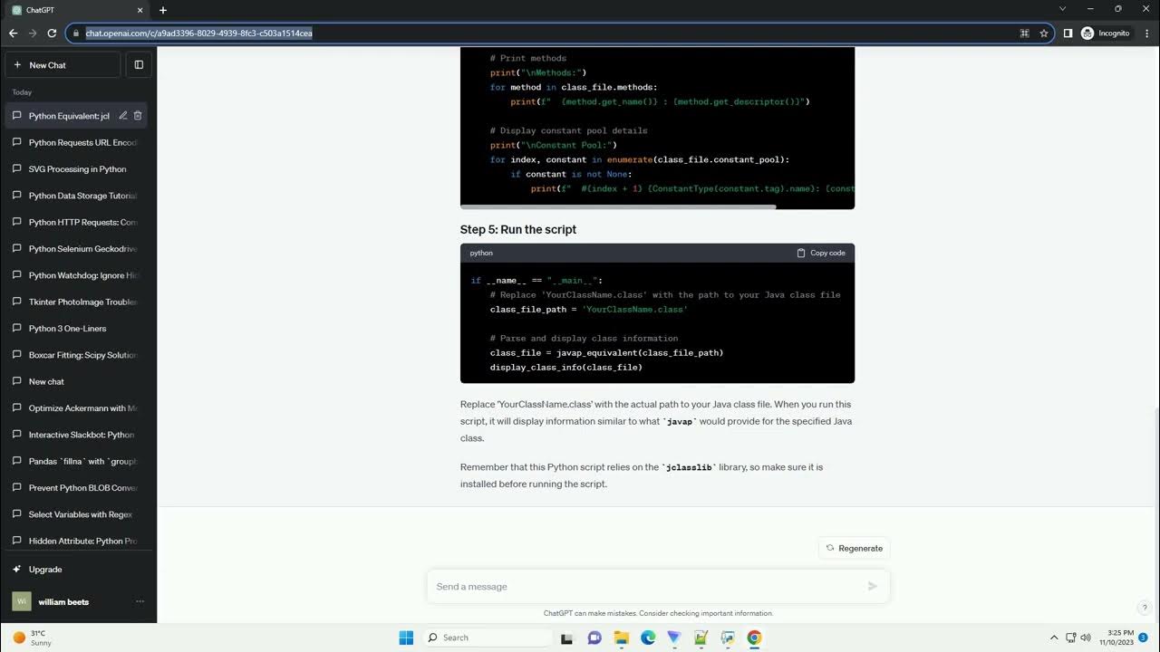 What is the python equivalent for javap in java - YouTube
