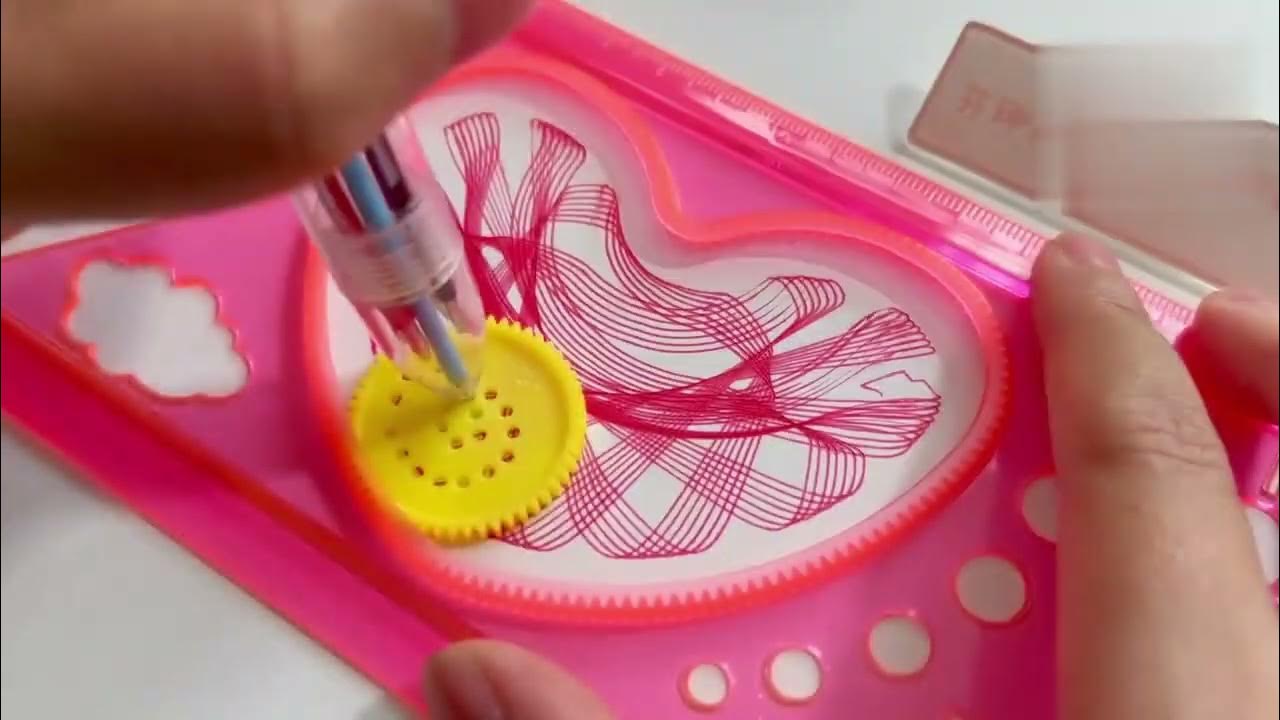 the😍original spirograph😈 design set || how to use📐 a spirograph set💯 ...