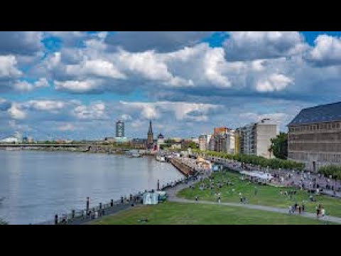 Rheinuferpromenade Dusseldorf | Rhine Embankment Promenade | Beautiful ...