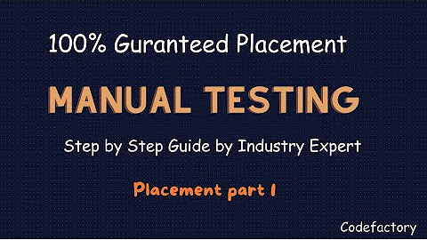 Placement in manual testing - YouTube