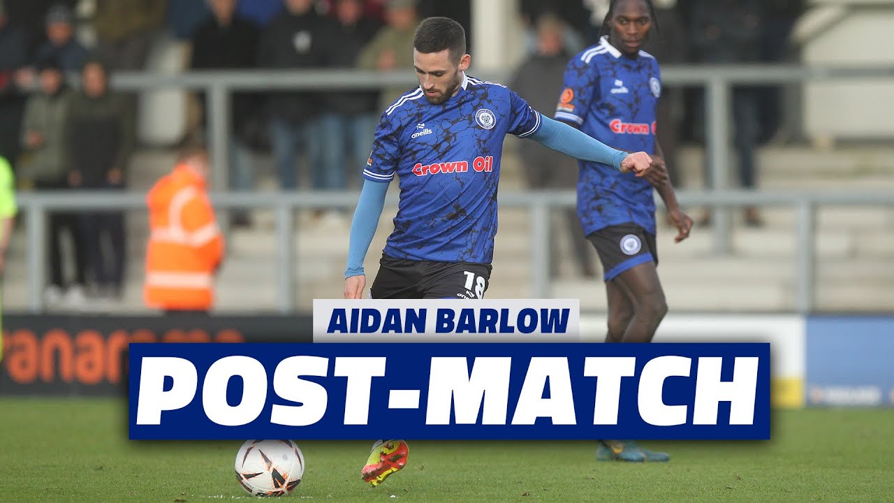 Aidan Barlow On First Goal In Fylde Win - YouTube