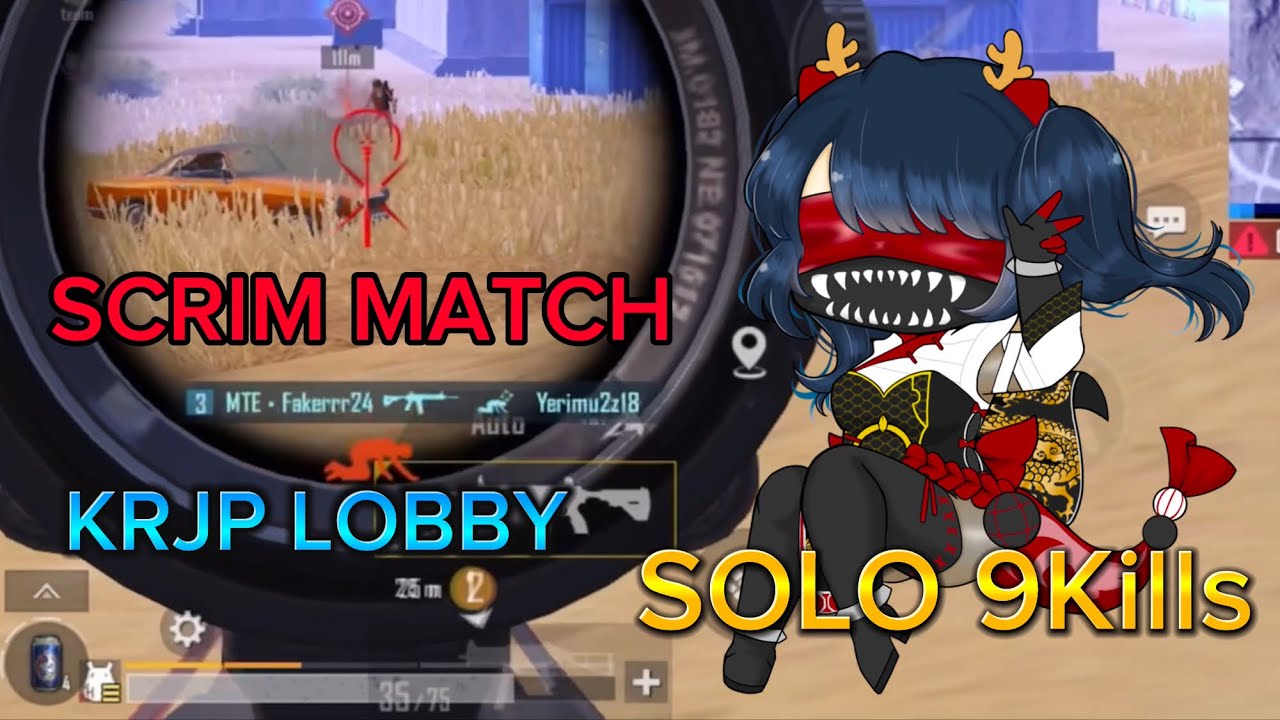 【PUBGMOBILE 】SOLO 9 KILLS IN KRJP🇯🇵🇰🇷 LOBBY - YouTube