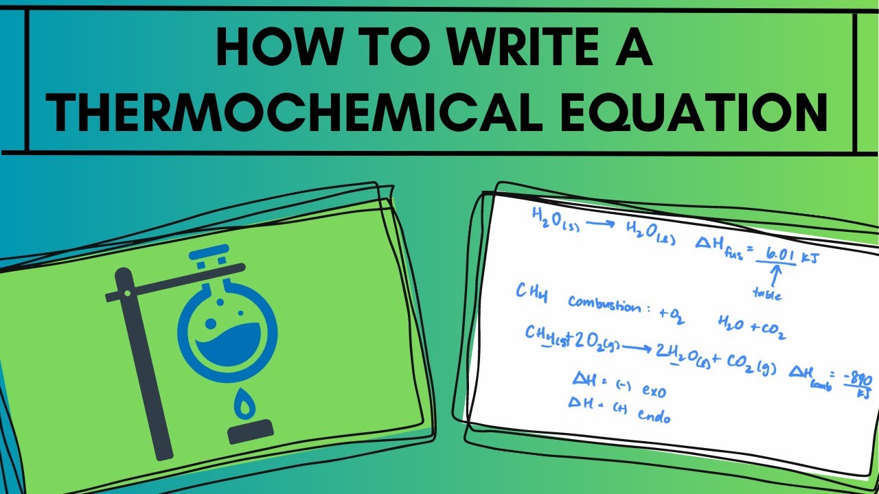 How to Write a Thermochemical Equation - YouTube