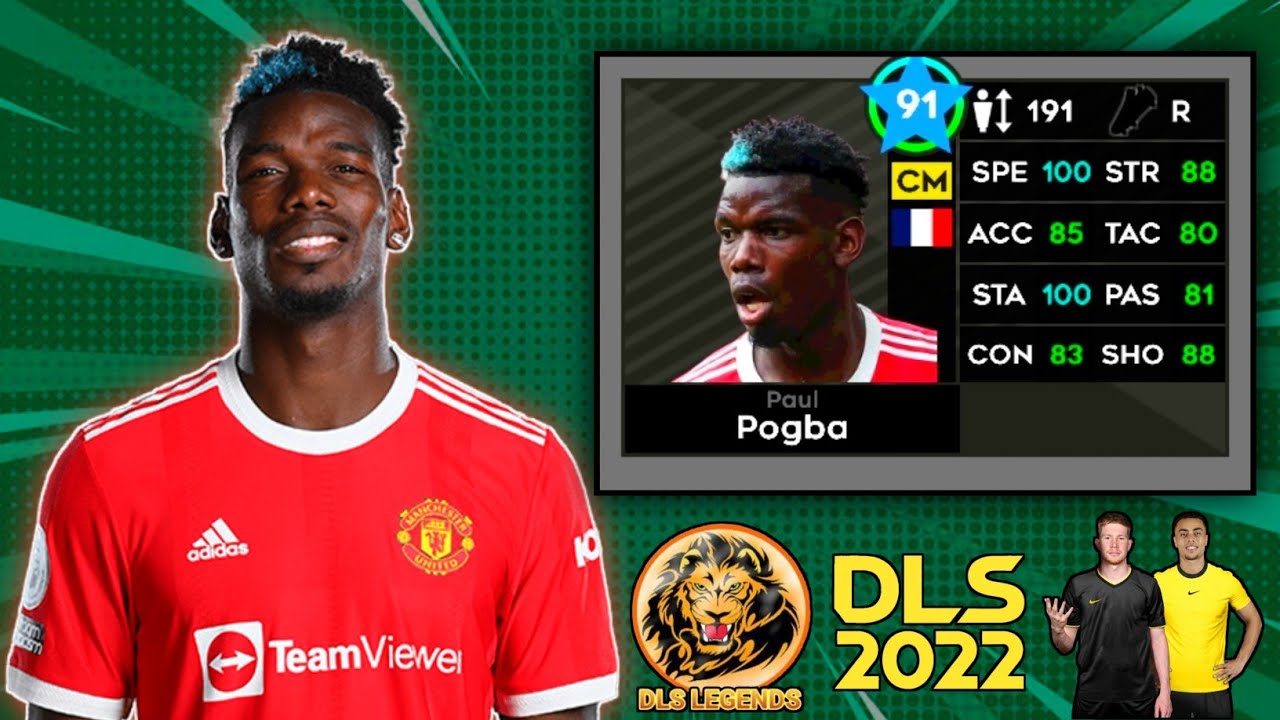 DLS 22 || REVIEW PEMAIN "PAUL POGBA" POSISI GELANDANG TERBAIK DI ...