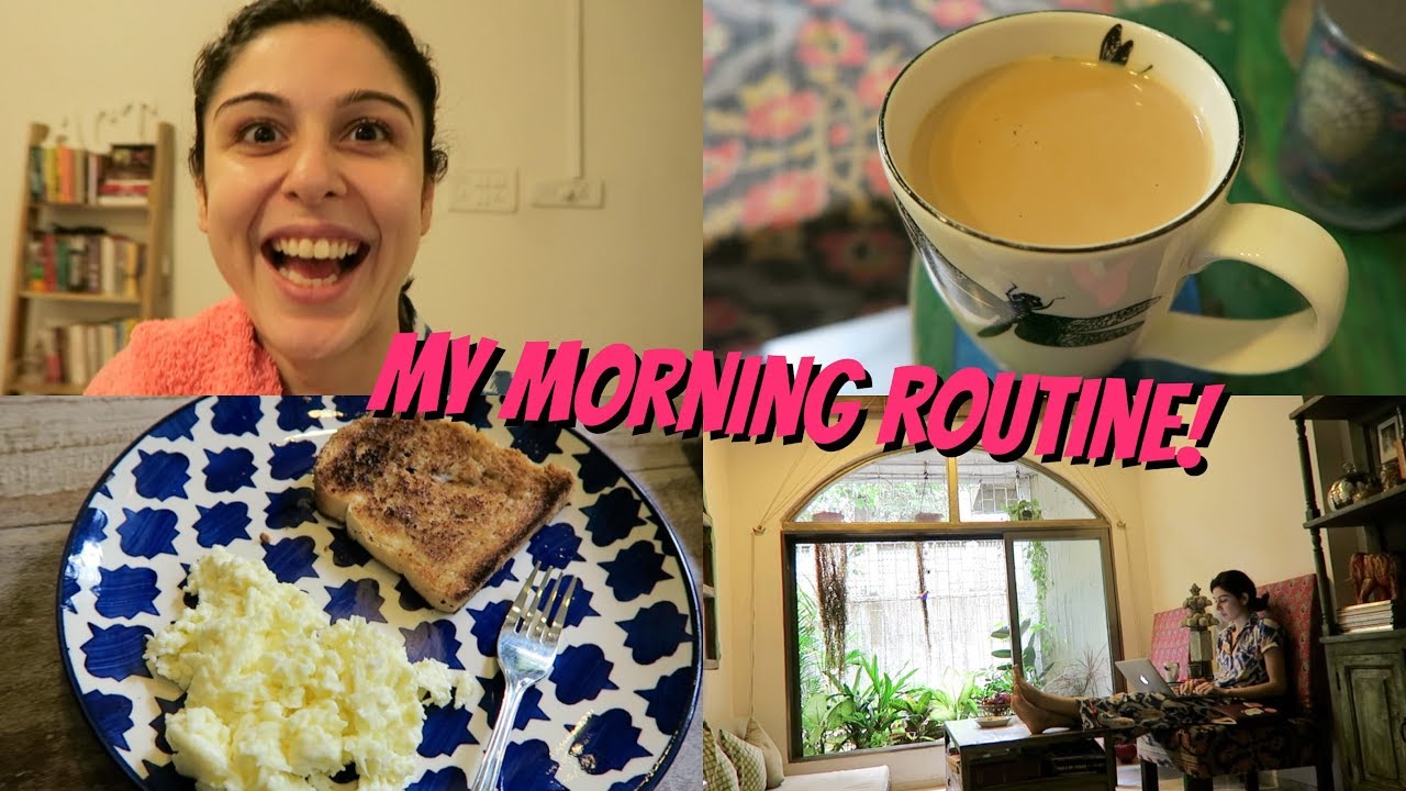 My Morning Routine! ☕️🍳💻 🚿 - YouTube