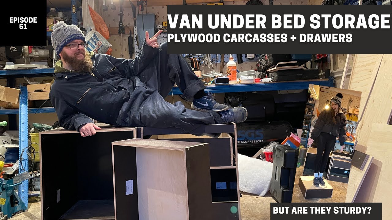 DIY Plywood Drawer Carcasses + Toilet Box For Under Our Van Bed ...