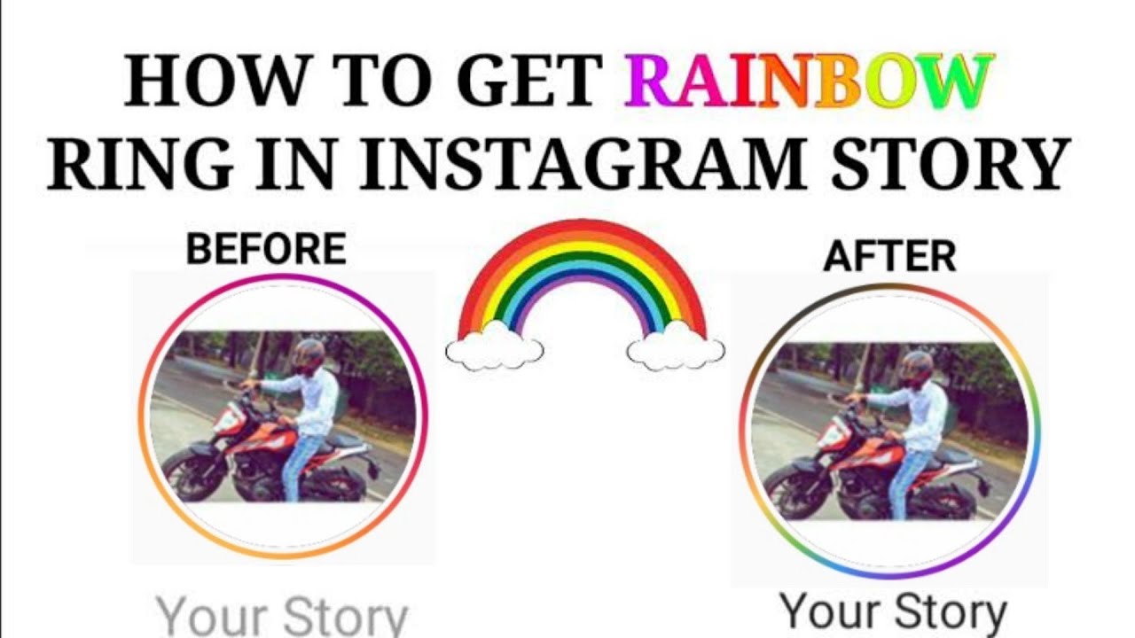 Instagram Tricks | How To Get Rainbow Ring For Insta Stories ...