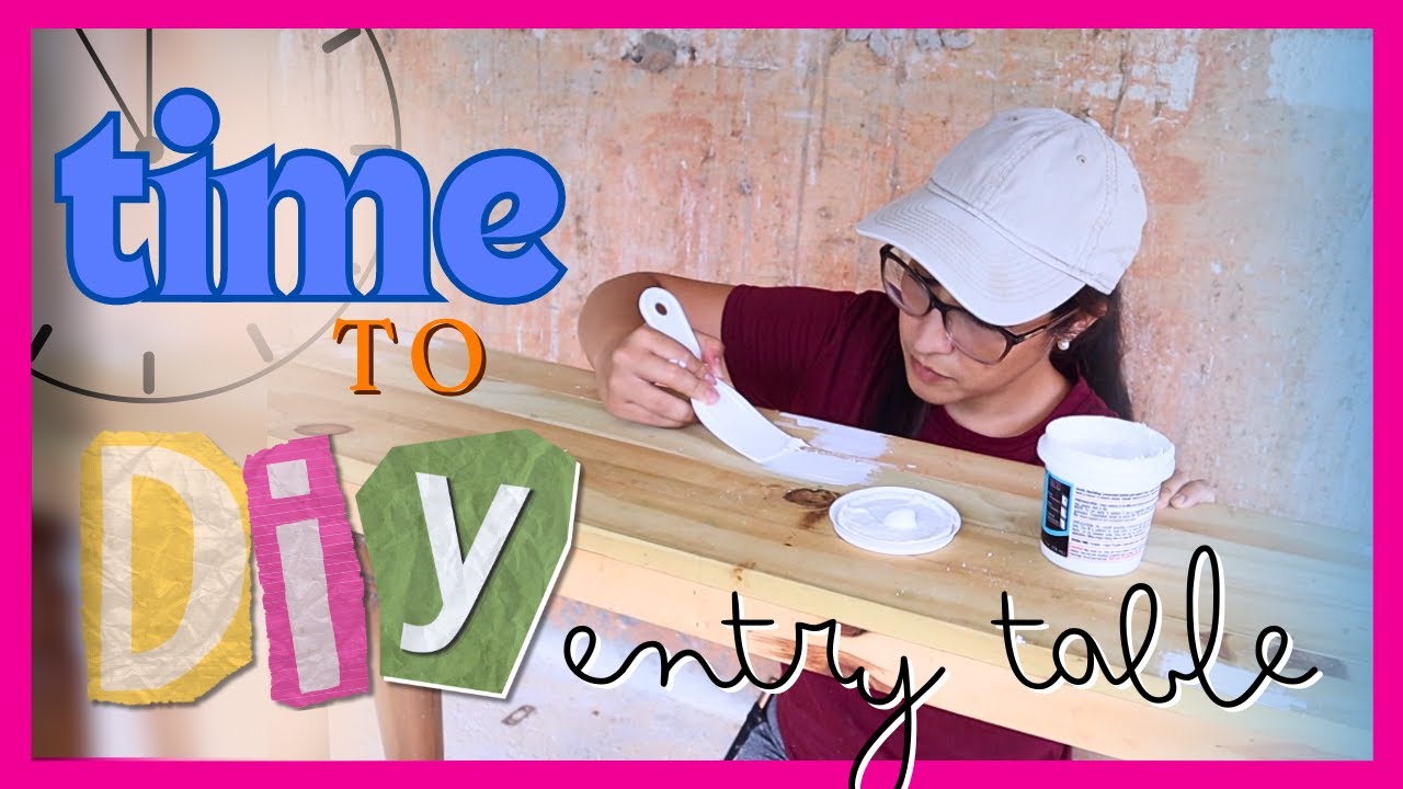 DIY Entryway Table| DIY ENTRYWAY MAKEOVER | Small Entry table ...