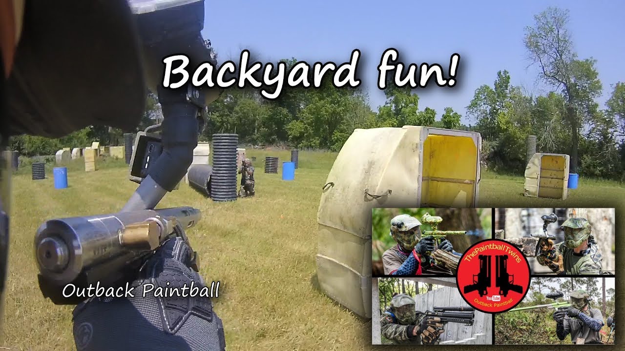 Outback, Backyard Paintball, Zoom Cam, ThePaintballTwins - YouTube