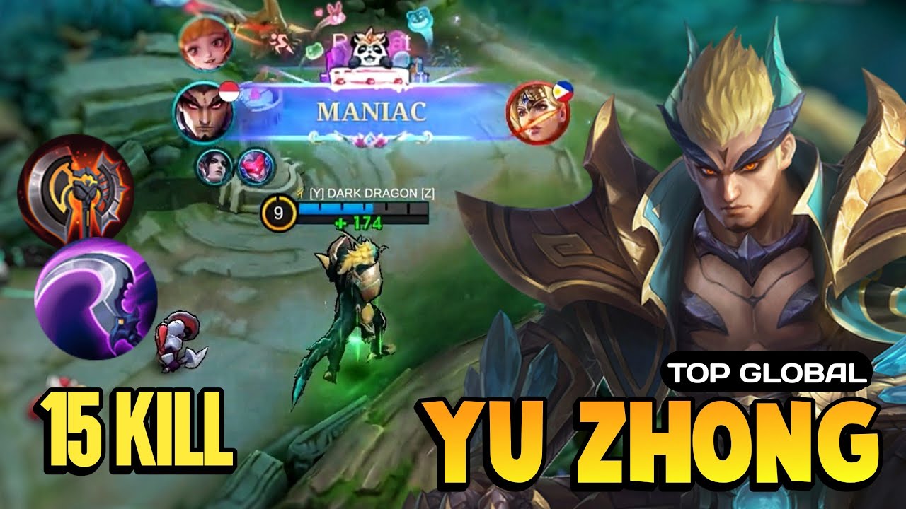 Yu Zhong Best Build 2024 [ Yu Zhong Top Global Gameplay ] Mobile ...