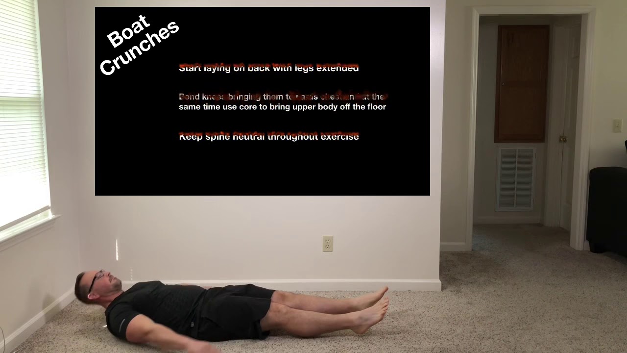 Boat Crunches - YouTube