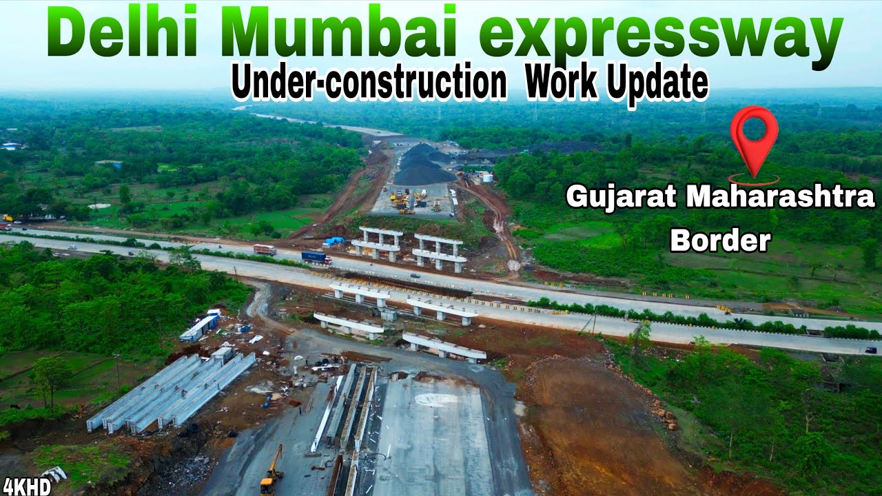Delhi Mumbai Expressway Under-construction Work Progress Update Gujarat July 2025 #4k - YouTube
