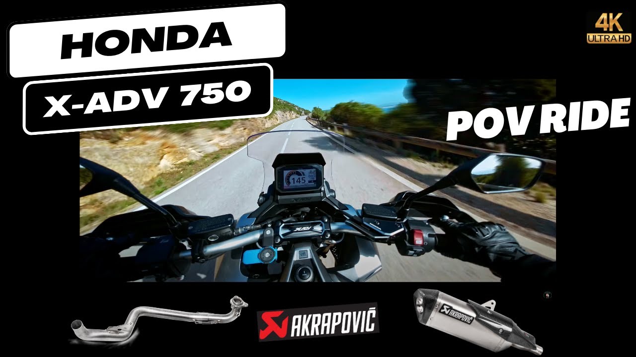 🇵🇹 Honda X-ADV 750 | Complete Akrapovic Exhaust System | Mountain Ride ...