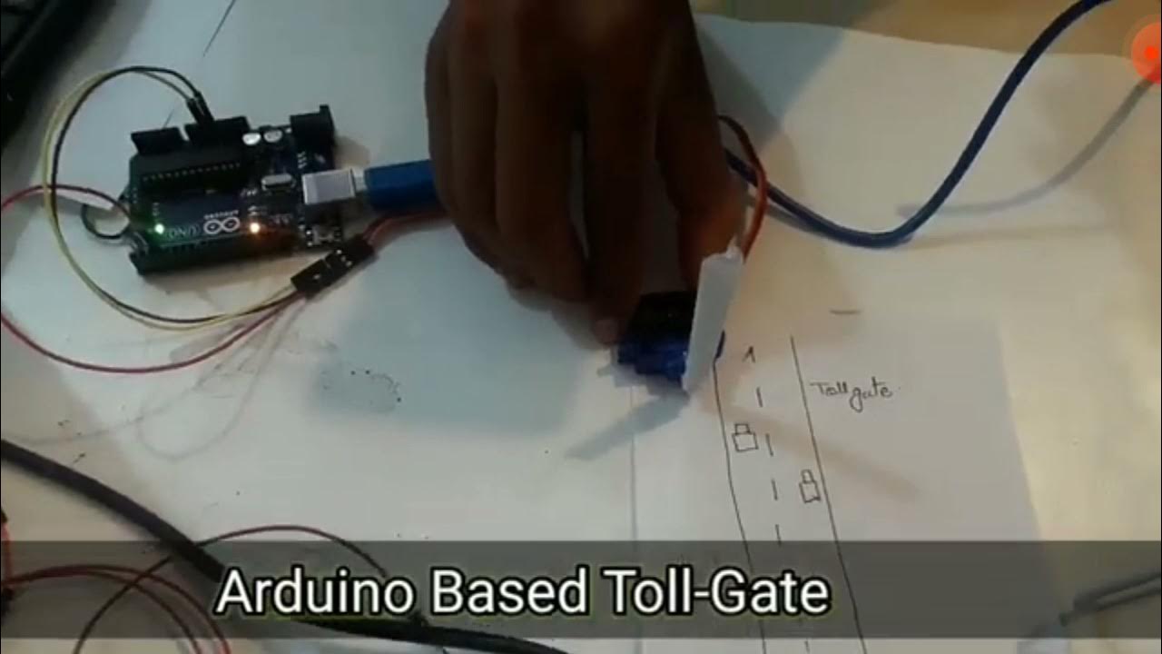 how to make a simple arduino based ultra sonic sensor toll gate - YouTube