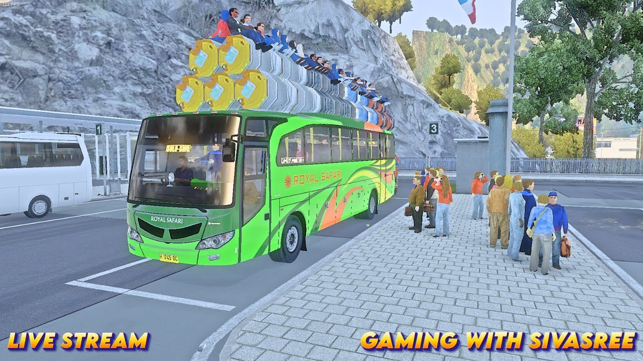 Dangerous MAP Mod with overloaded BUS in Ets2 |Ets2 Multiplayer Live ...