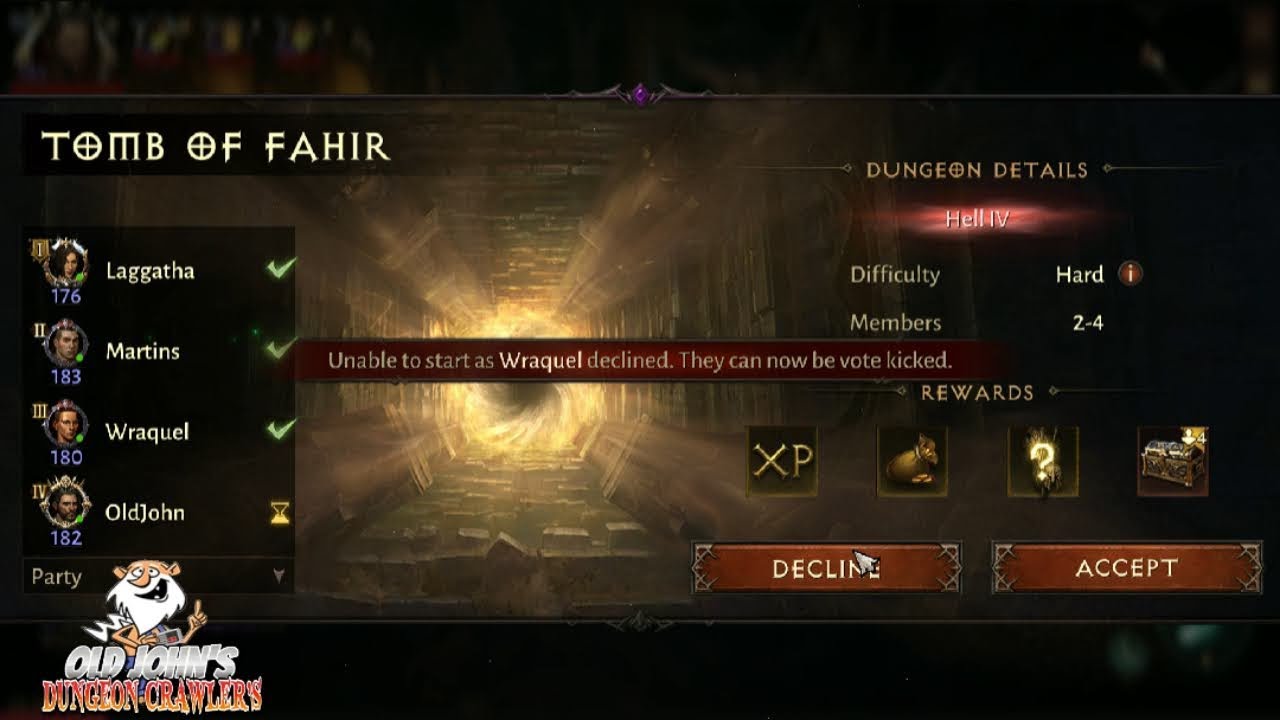 Diablo Immortal : Tomb of Fahir (Hell 4) - YouTube