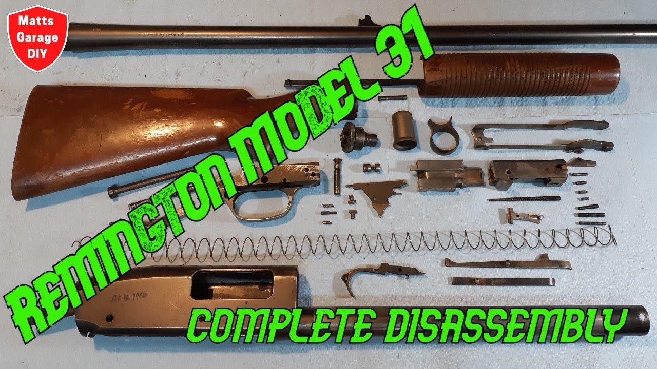 Remington Model 31 Complete disassembly - YouTube