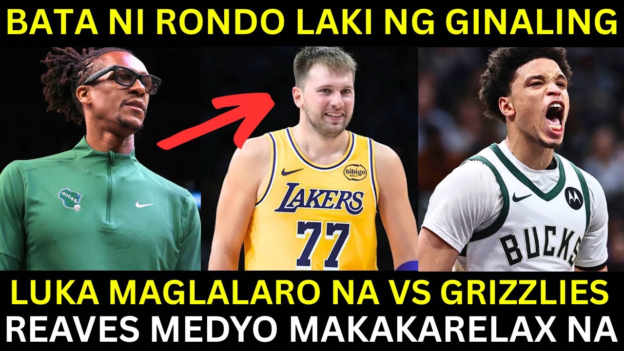 Luka MAGLALARO na sa NBA CUP game vs Grizzlies | BATA ni Rondo LAKI ng ...
