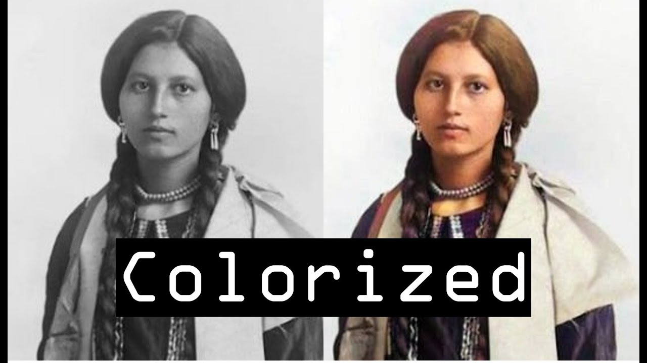 25 Beautiful Colorized Native American Women Photos - YouTube