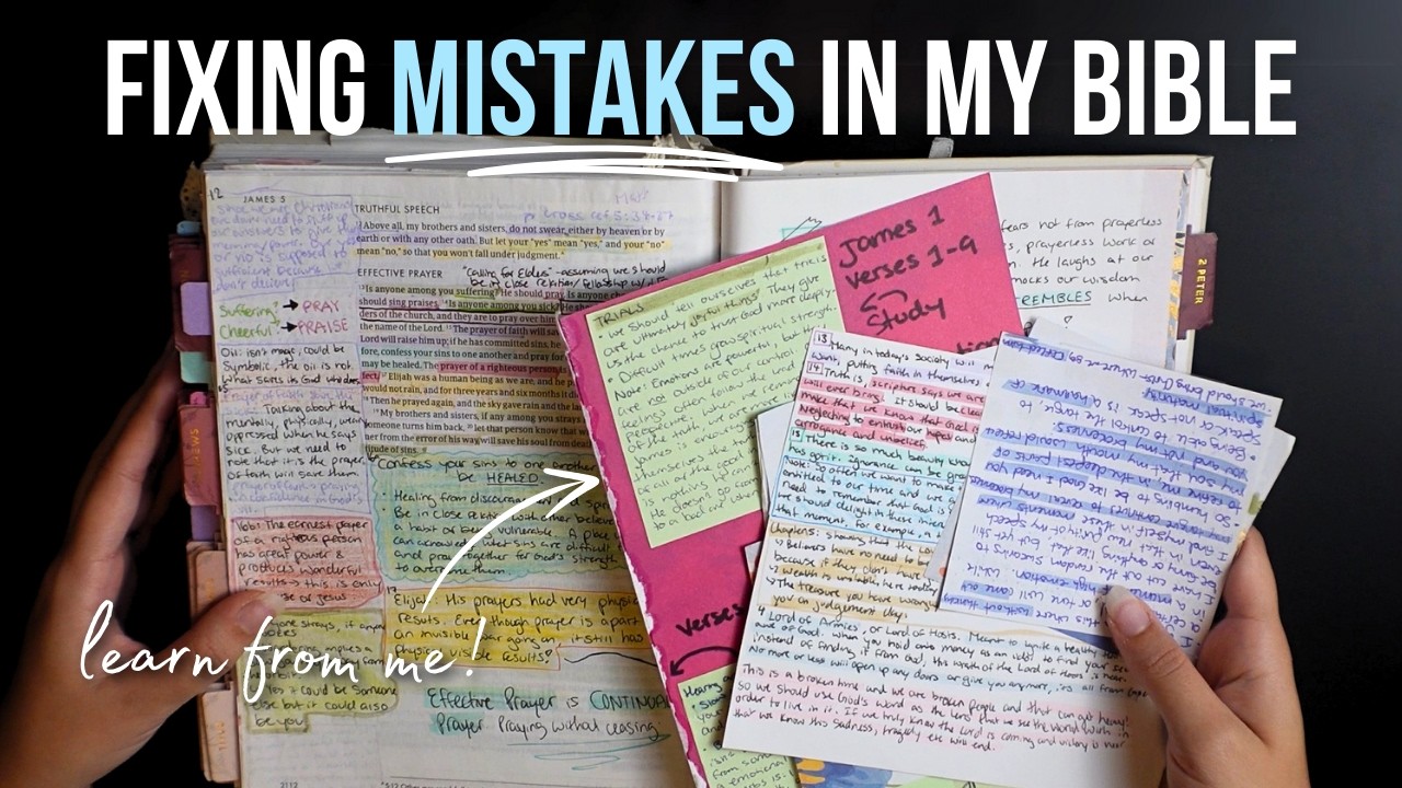 Fix my WORST bible journaling MISTAKES with me - Don't make the same ...