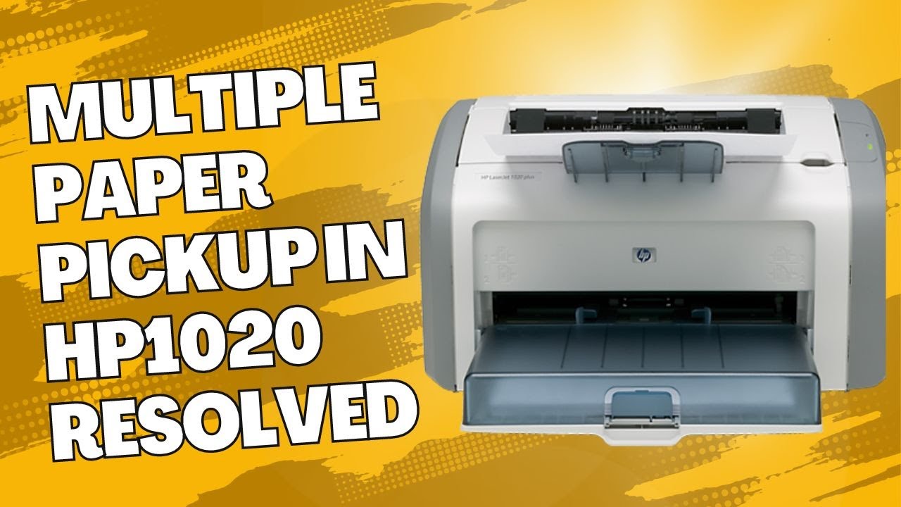 Multiple paper pickup problem in hp laserjet 1020 plus - YouTube