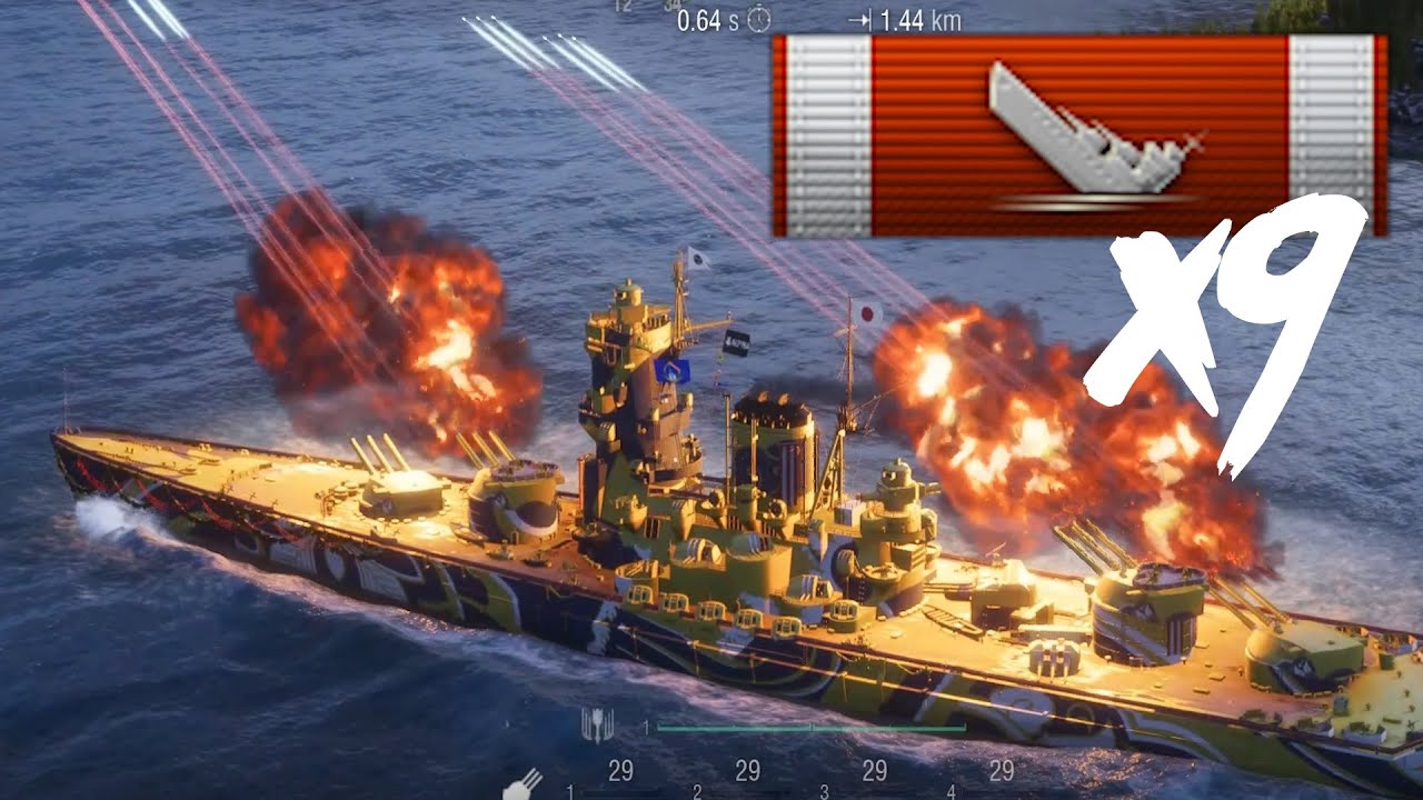 YAMATO Prototype HIZEN takes out most of the enemy Ships - YouTube