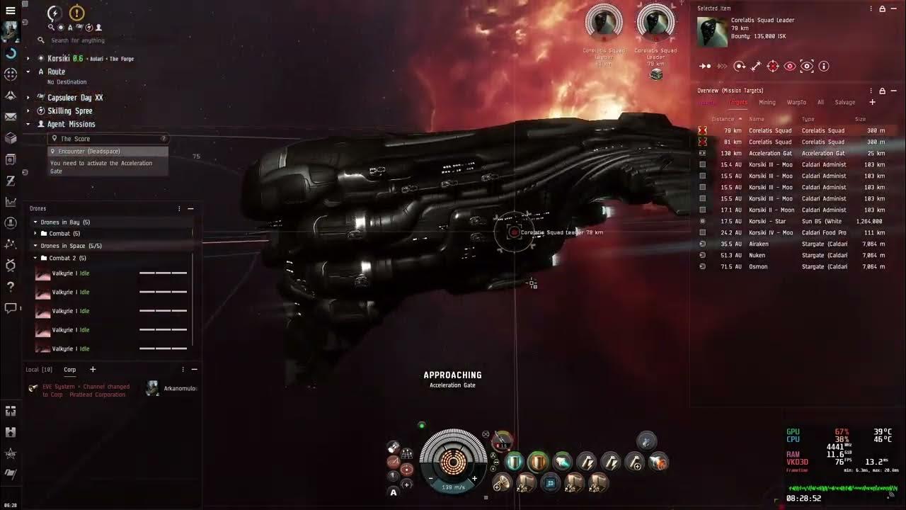 Eve Online Raven L4 SOE security mission The Forge - YouTube