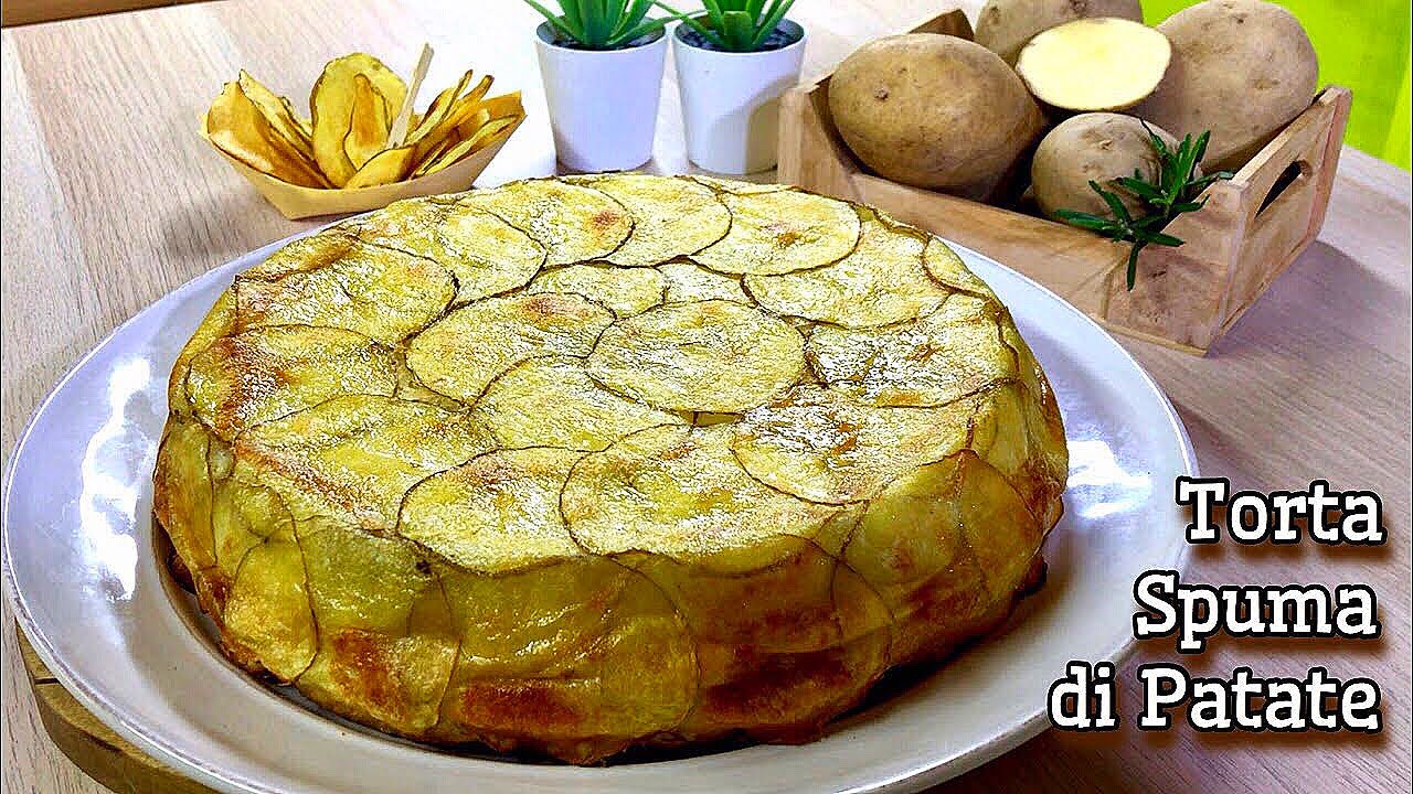 TORTA SPUMA DI PATATE ricetta facile e sfiziosa POTATO SPUME CAKE ...