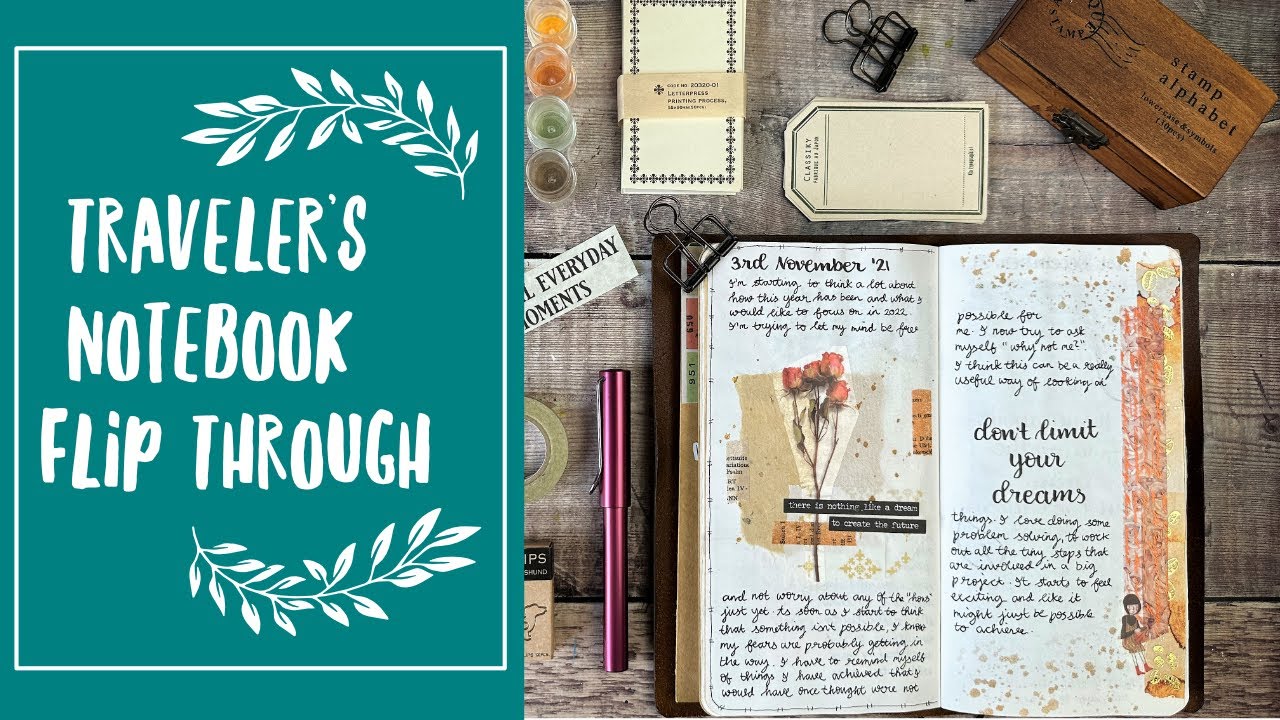 Traveler's Notebook Flip Through - YouTube