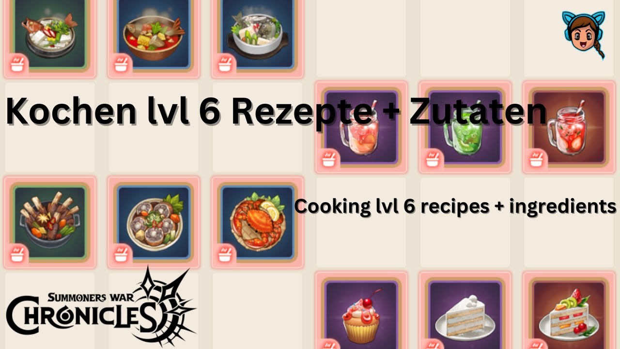 Koch lvl 6 Rezepte und Zutaten | Cooking lvl 6 recipes + ingredients ...