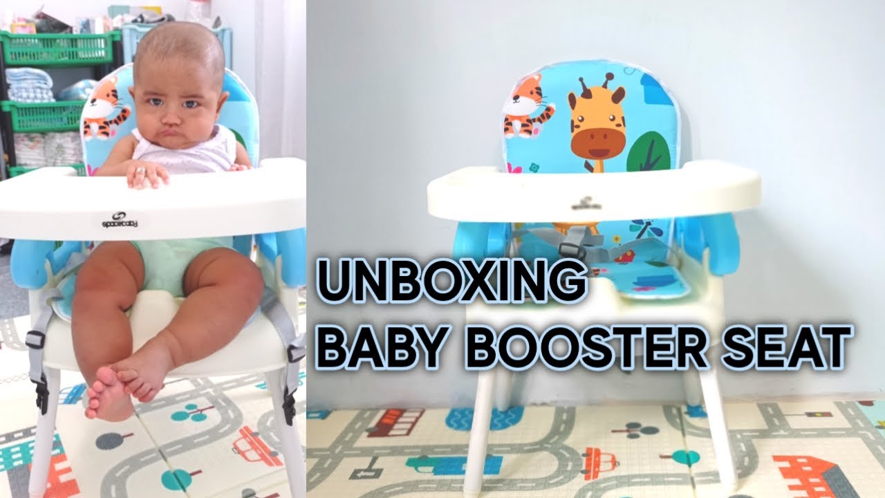 UNBOXING DAN CARA PASANG BOOSTER SEAT SPACEBABY - Kursi Makan Bayi 👶 ...