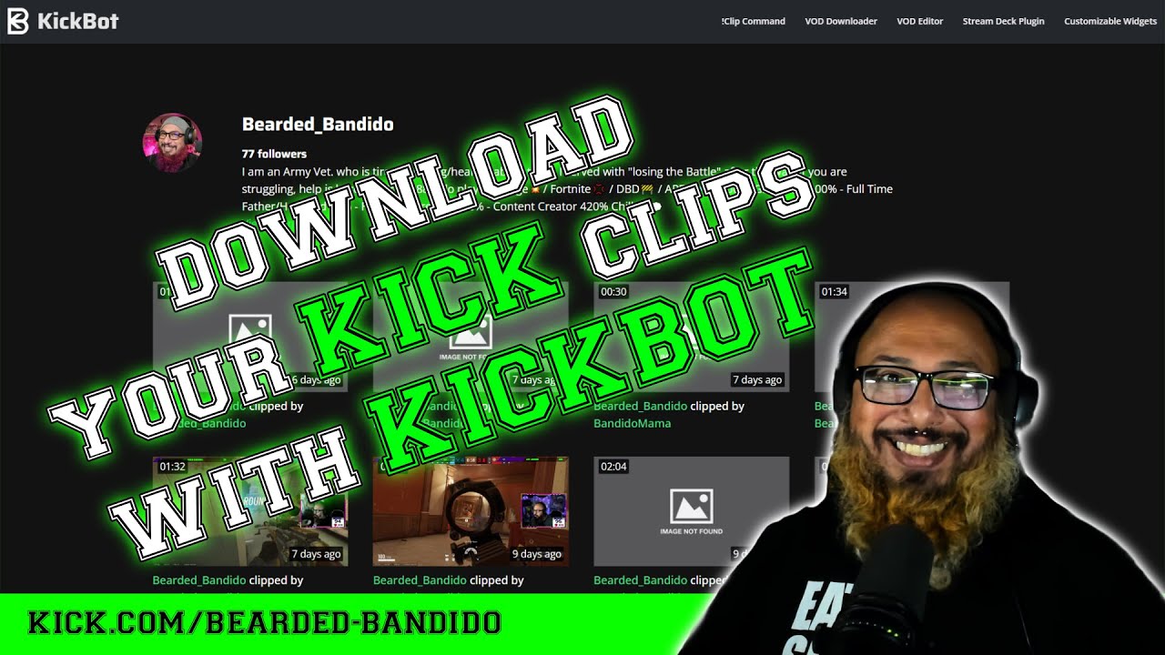 Get your KICK clips with KickBOT - YouTube