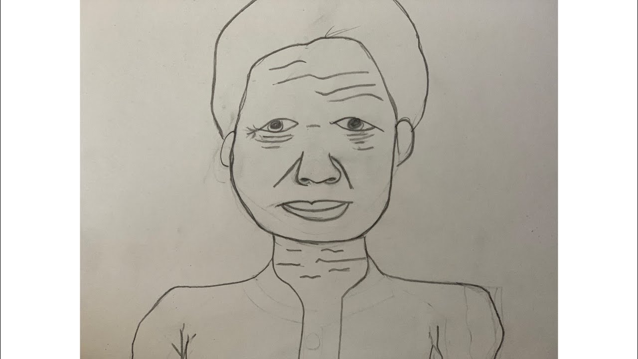 Old man drawing |How to draw old man drawing |How to draw man | Easy ...