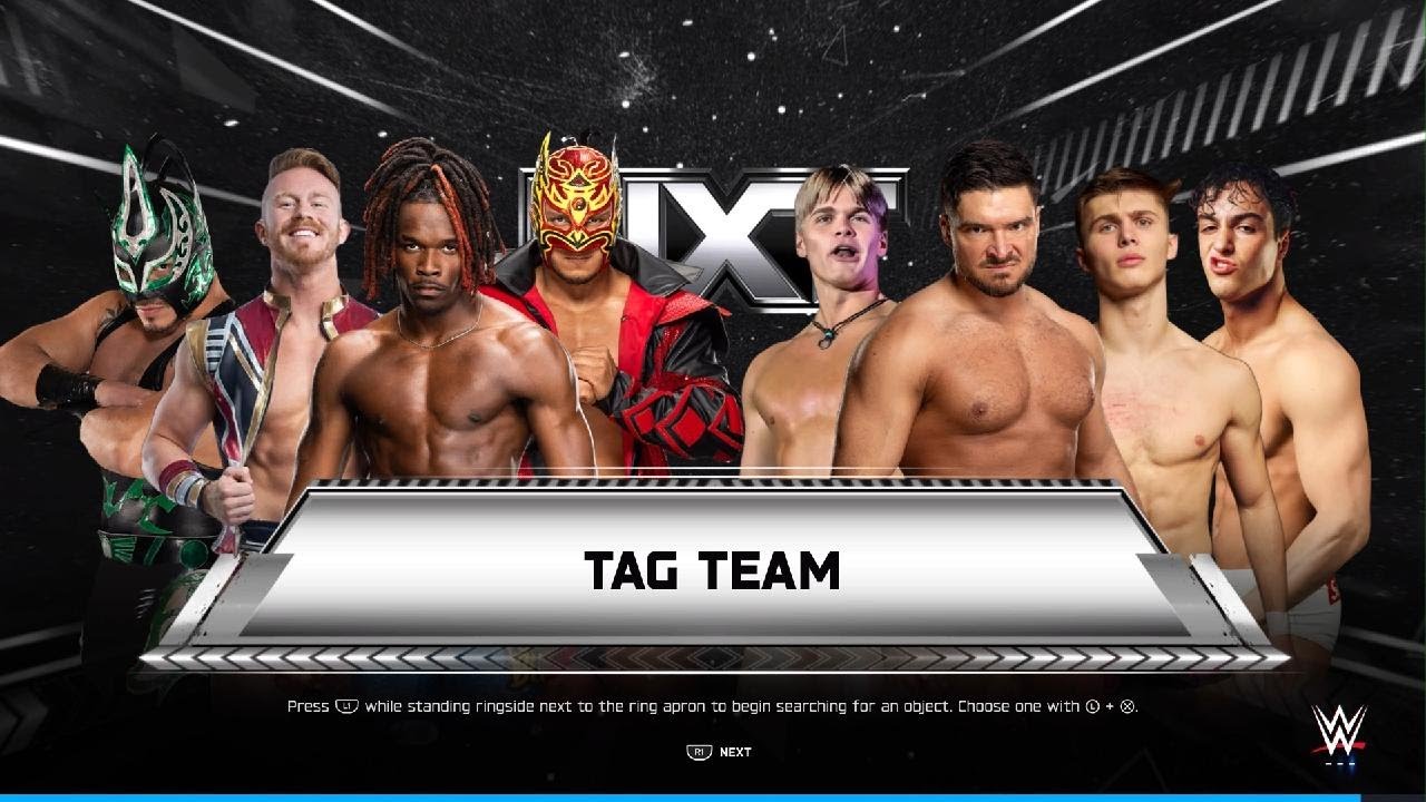 WWE 2K25 Je'Von Evans, Dragon Lee, Laredo Kid & Legacy Vs. Page ...