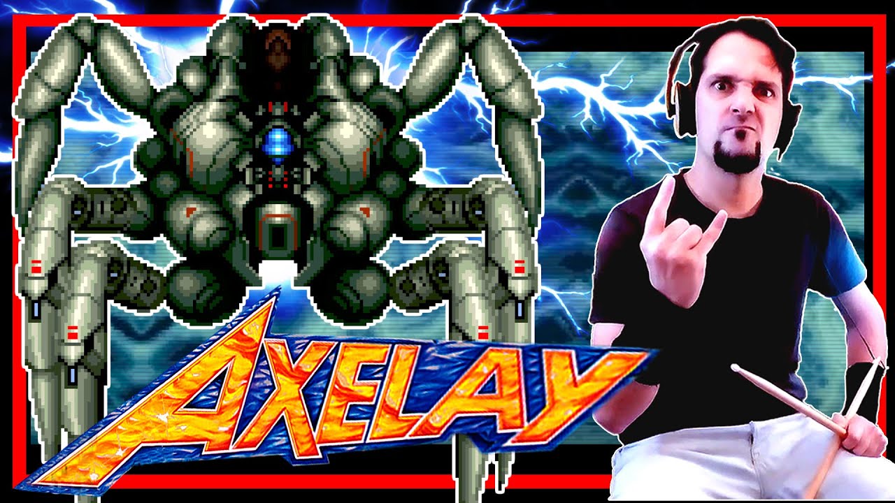 AXELAY (SNES) - Spider Boss Theme | Drum Cover【アクスレイBGM】 - YouTube