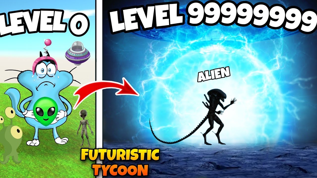 Roblox Oggy Became Universe Dangerous Alien in Futuristic Tycoon ...