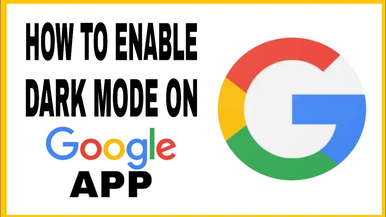 How To Enable Dark Mode on Google App 2020 (beta testers) - YouTube