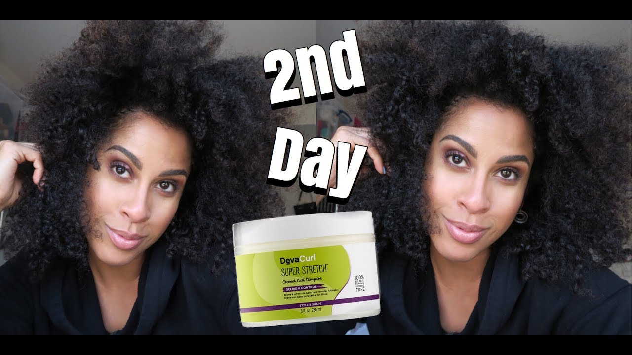 DEVACURL SUPER STRETCH | 2ND DAY HAIR | kinkysweat - YouTube