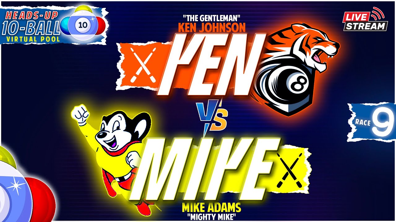 KEN "The Gentleman" JOHNSON 🐯 vs 🐭 "Mighty Mike" ADAMS 🔵 Heads-Up 10 ...