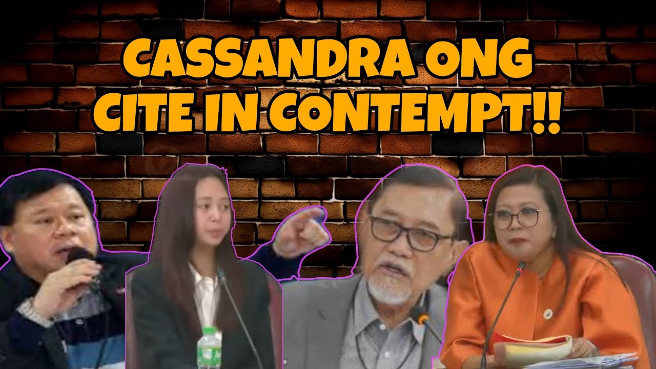 CASSANDRA ONG CITE IN CONTEMPT / QUAD COMMITTEE HEARING! - YouTube