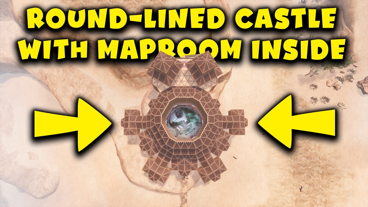 Round-lined castle with Maproom inside | Conan Exiles - YouTube
