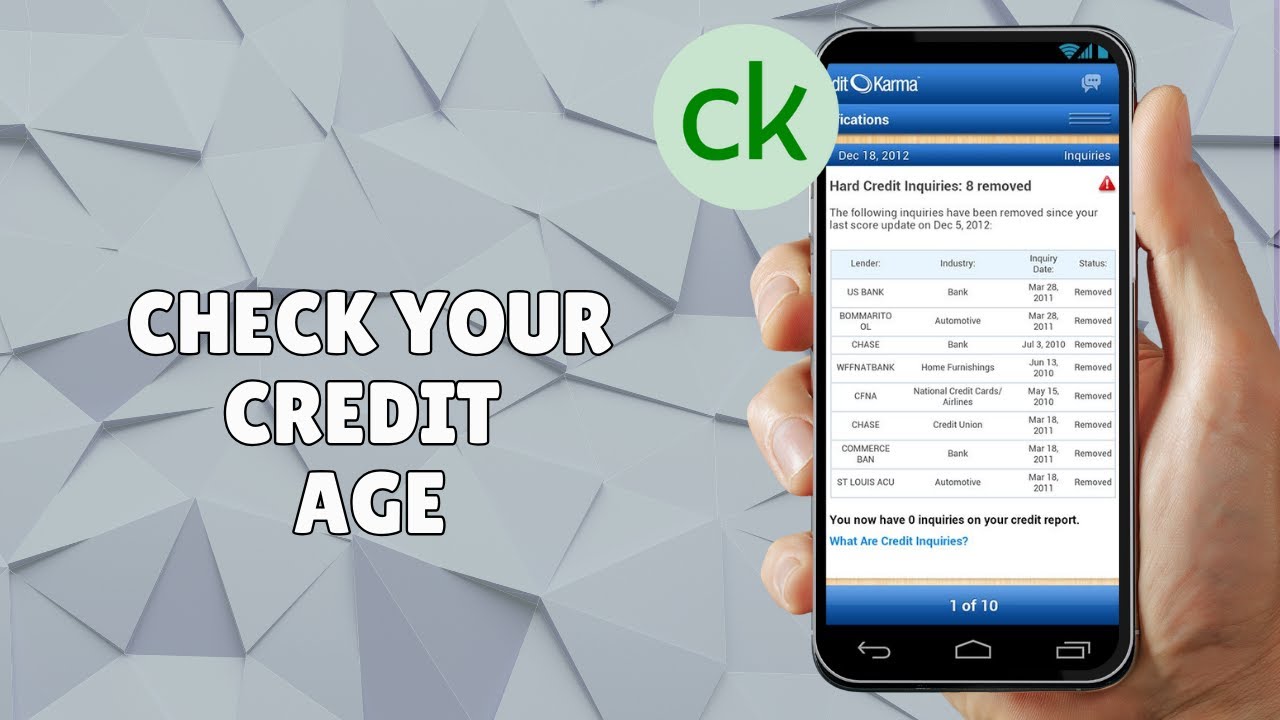 HOW TO CHECK YOUR CREDIT AGE ON CREDIT KARMA - YouTube