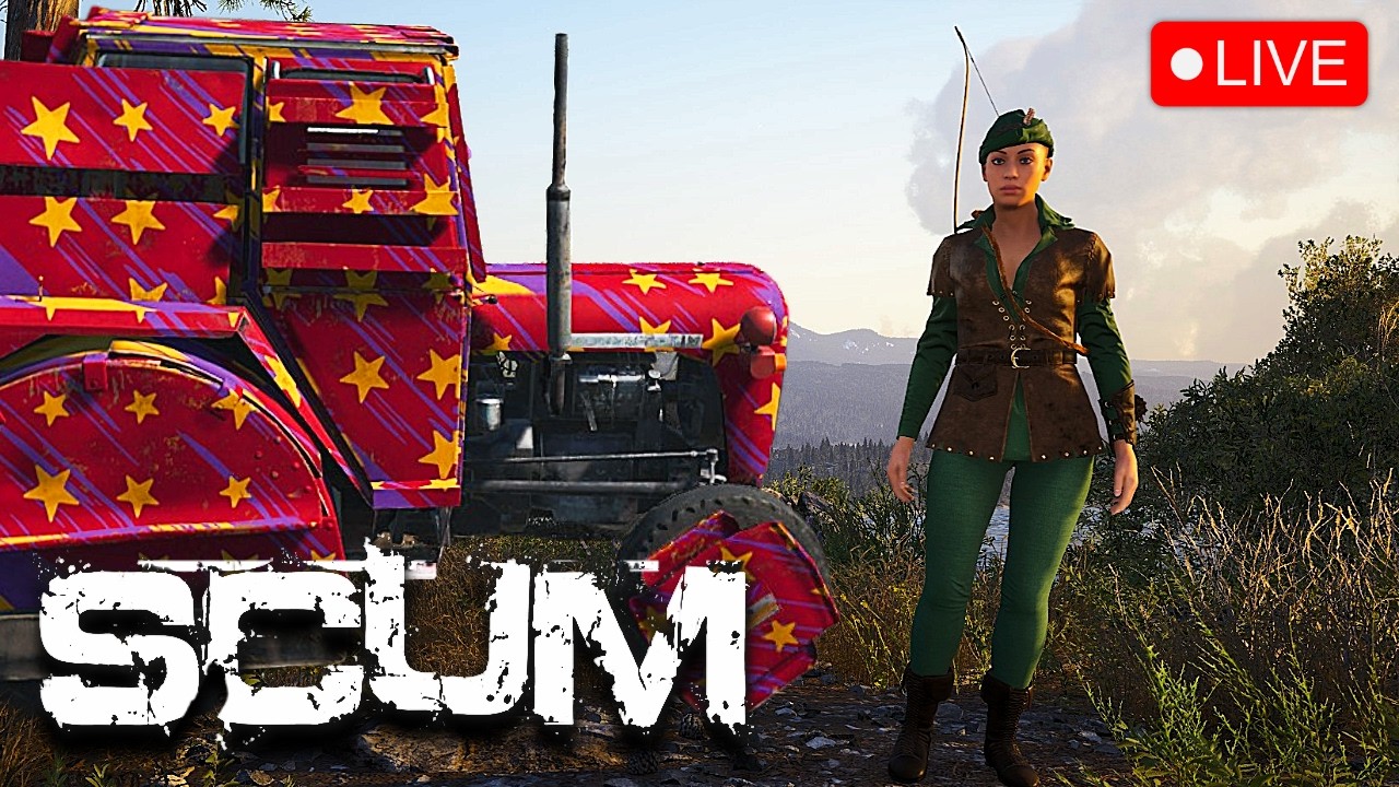 LIVE: SCUM | 🚜 A Girl & Her Battle Clown Tractor – Sandbox Mode (07/02 ...