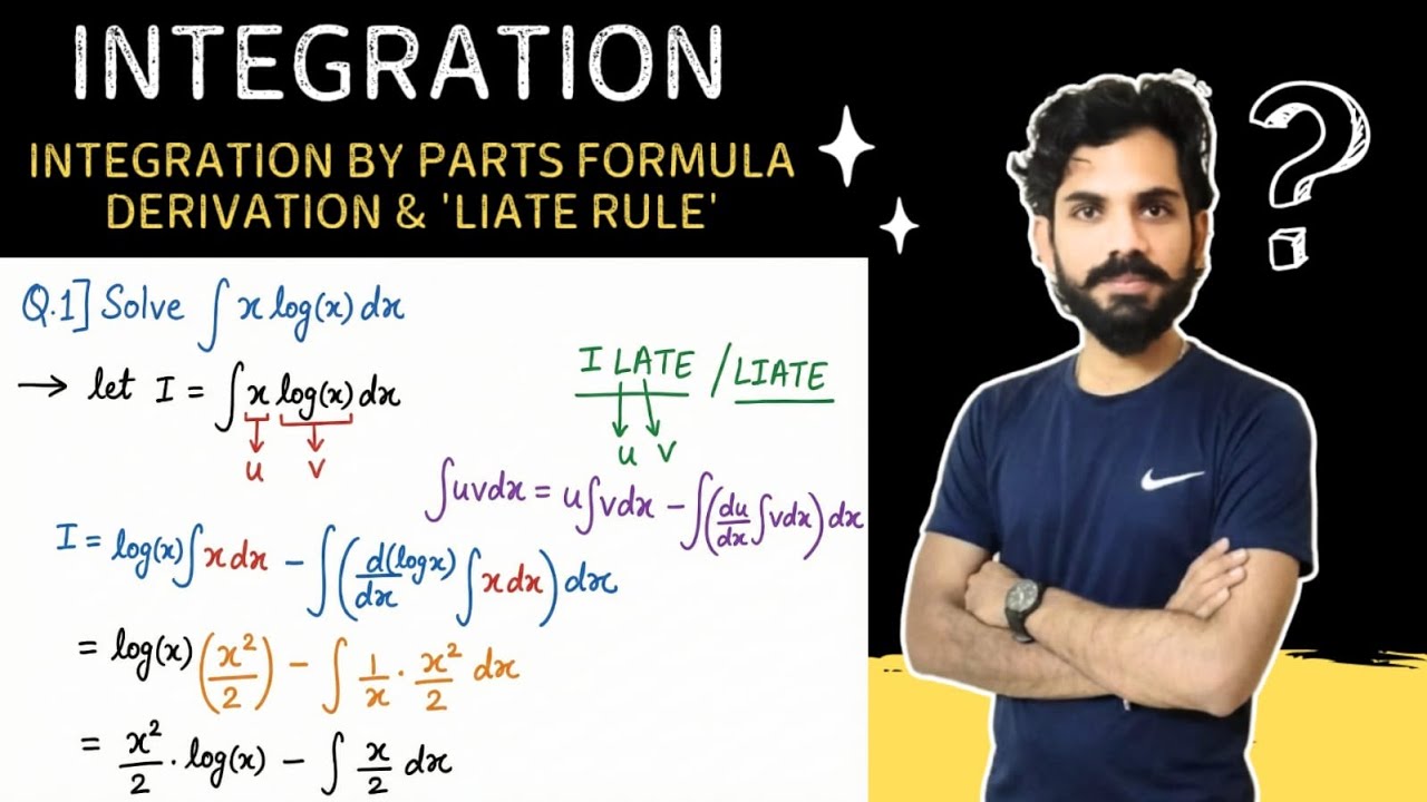 Integration Lecture 22: Integration By Parts with Formula Derivation ...