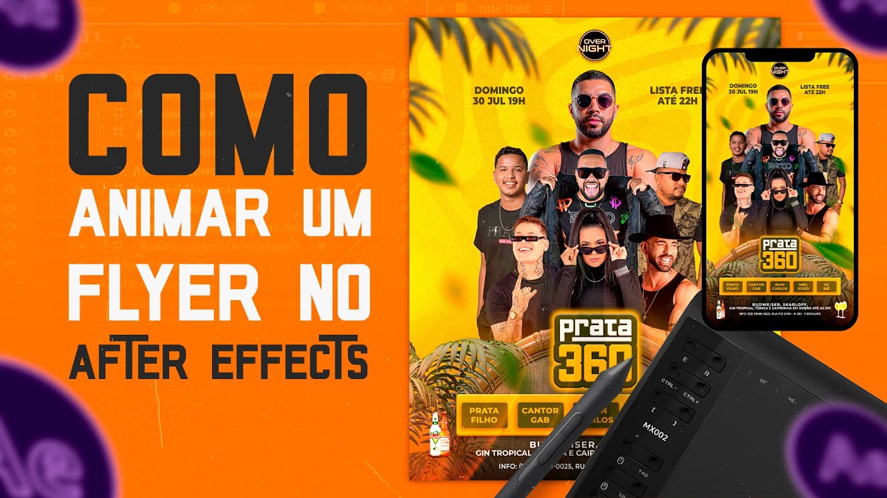 Como animar um flyer no after effects - YouTube