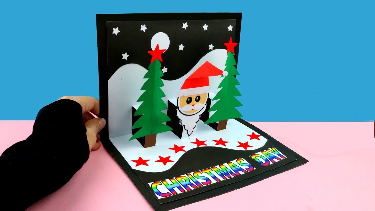DIY Christmas pop up card / Christmas greeting card making 2025 ...