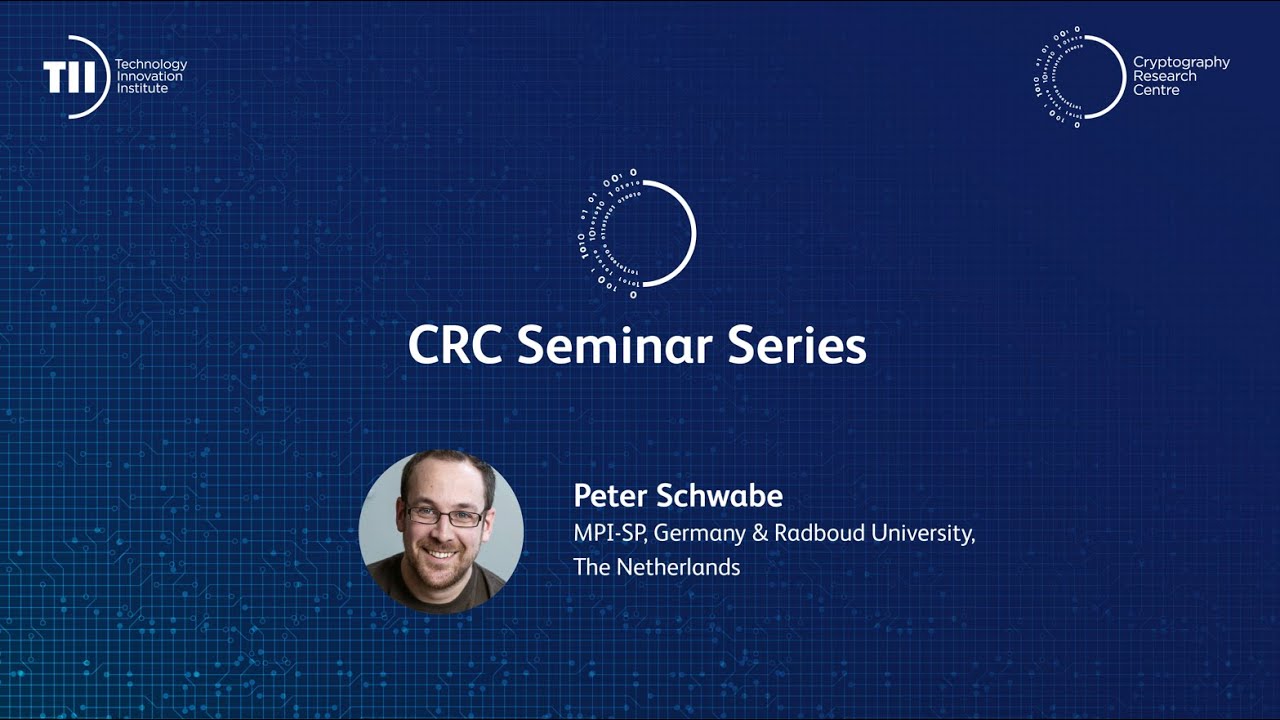 CRC Seminar Series - Peter Schwabe - YouTube