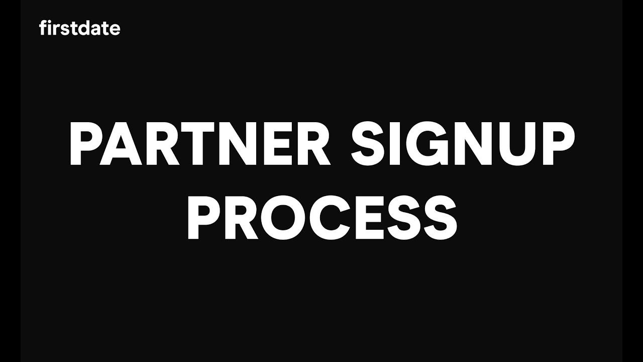 Partner Signup Process - YouTube