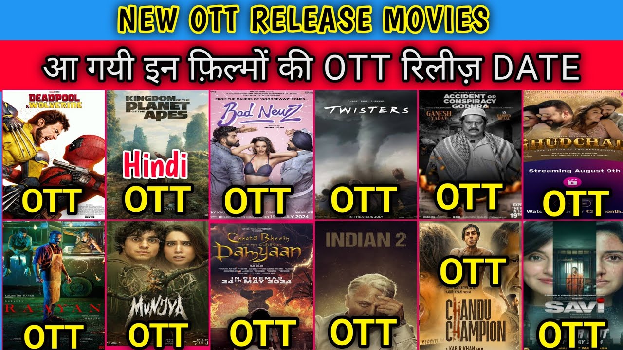 Munjya OTT Release Date | Bad Newz OTT Release Date | OTT Release ...